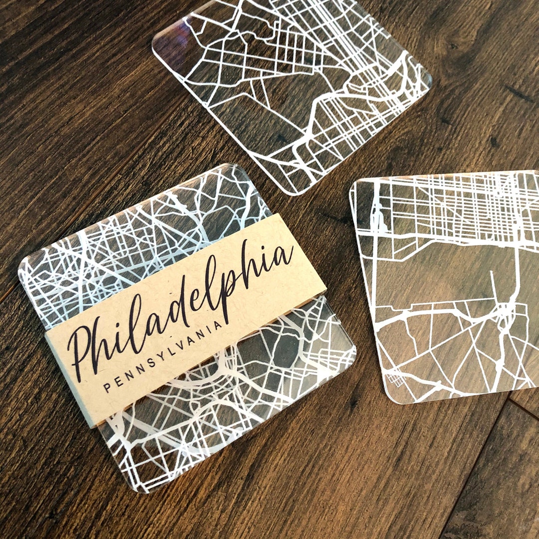 Custom Street Map Acrylic Coasters (set of 4) - Etsy