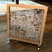 Custom Engraved Square Map in Acrylic and Wood - Etsy