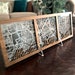 Custom Triple Anniversary Maps in Acrylic and Wood - Etsy