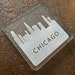 Chicago Skyline Acrylic Shadowbox Coasters (set of 4 With Stand) - Etsy