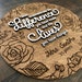 Custom 12 Round Retirement Floral Engraved Hanging Wooden Sign - Etsy