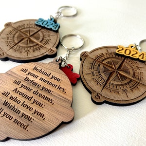 2024 Graduation Compass Engraved Keychains - Etsy