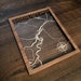 Custom Engraved Rectangular Map in Acrylic and Walnut - Etsy