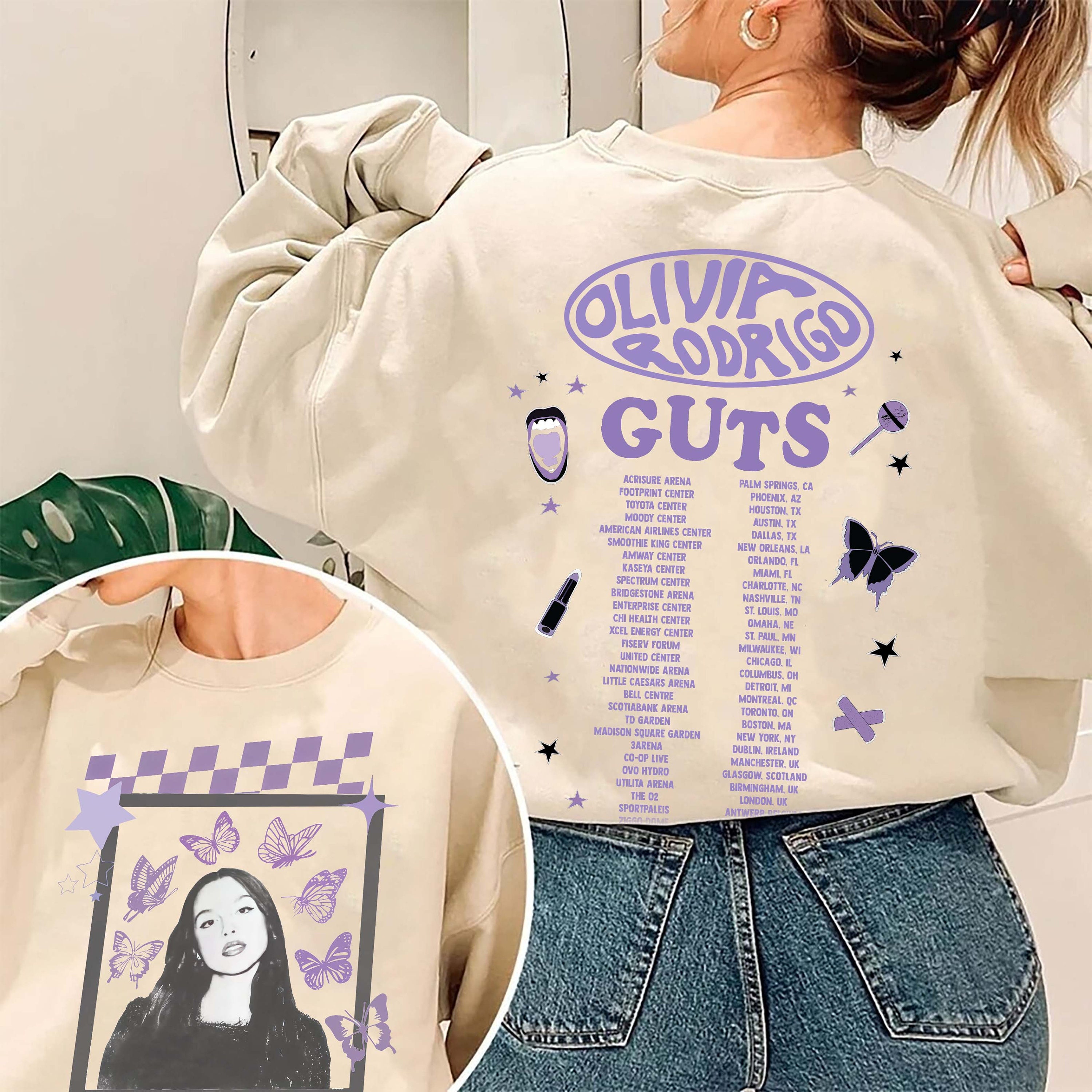 Olivia Rodrigo Guts Png, Olivia Rodrigo Guts Merch, Guts Tour 2024 ...