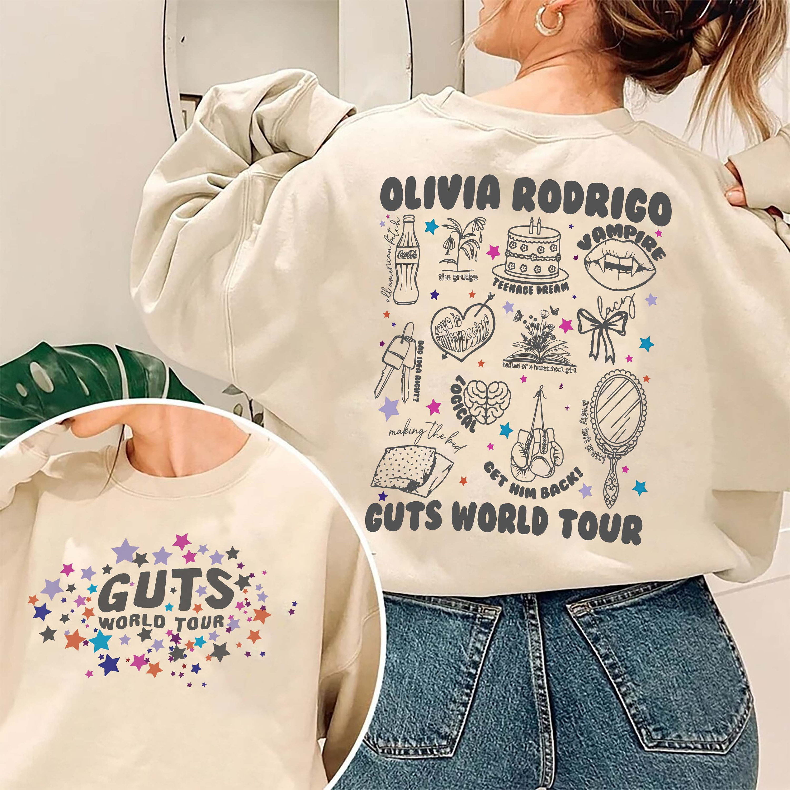 Olivia Guts Tour 2024 PNG, Olivia Rodrigo Guts Png, Olivia Track List ...