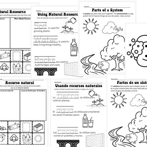 Using Resources/el Uso De Los Recursos- English and Spanish - Etsy