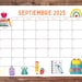 2025 Kids English/spanish Calendar, Kids Wall Calendar PDF, Kids ...