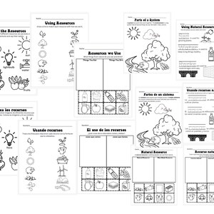 Using Resources/el Uso De Los Recursos- English and Spanish - Etsy