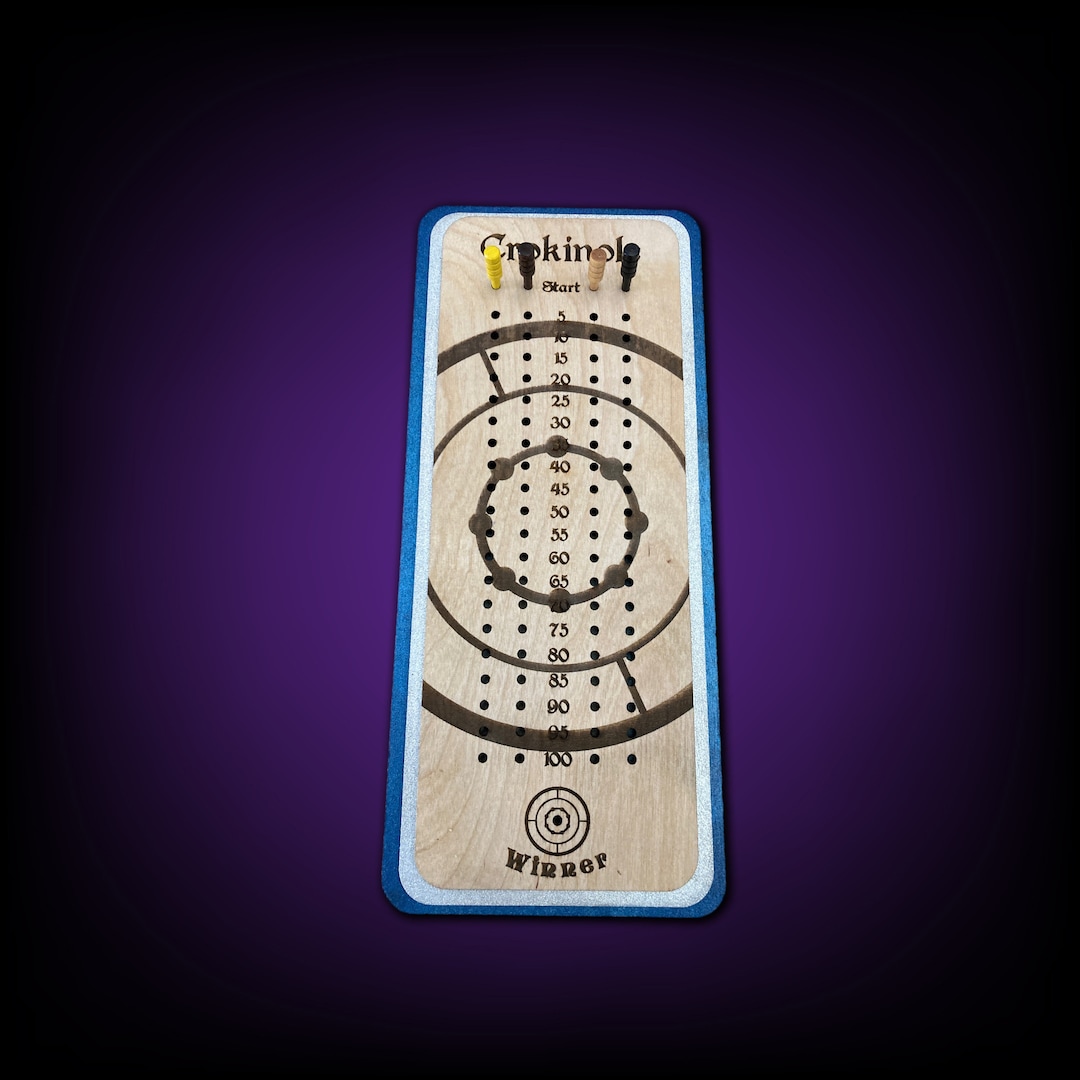 4 Player Crokinole Score Board Games Crokinole Shuffle Board Gifts for ...