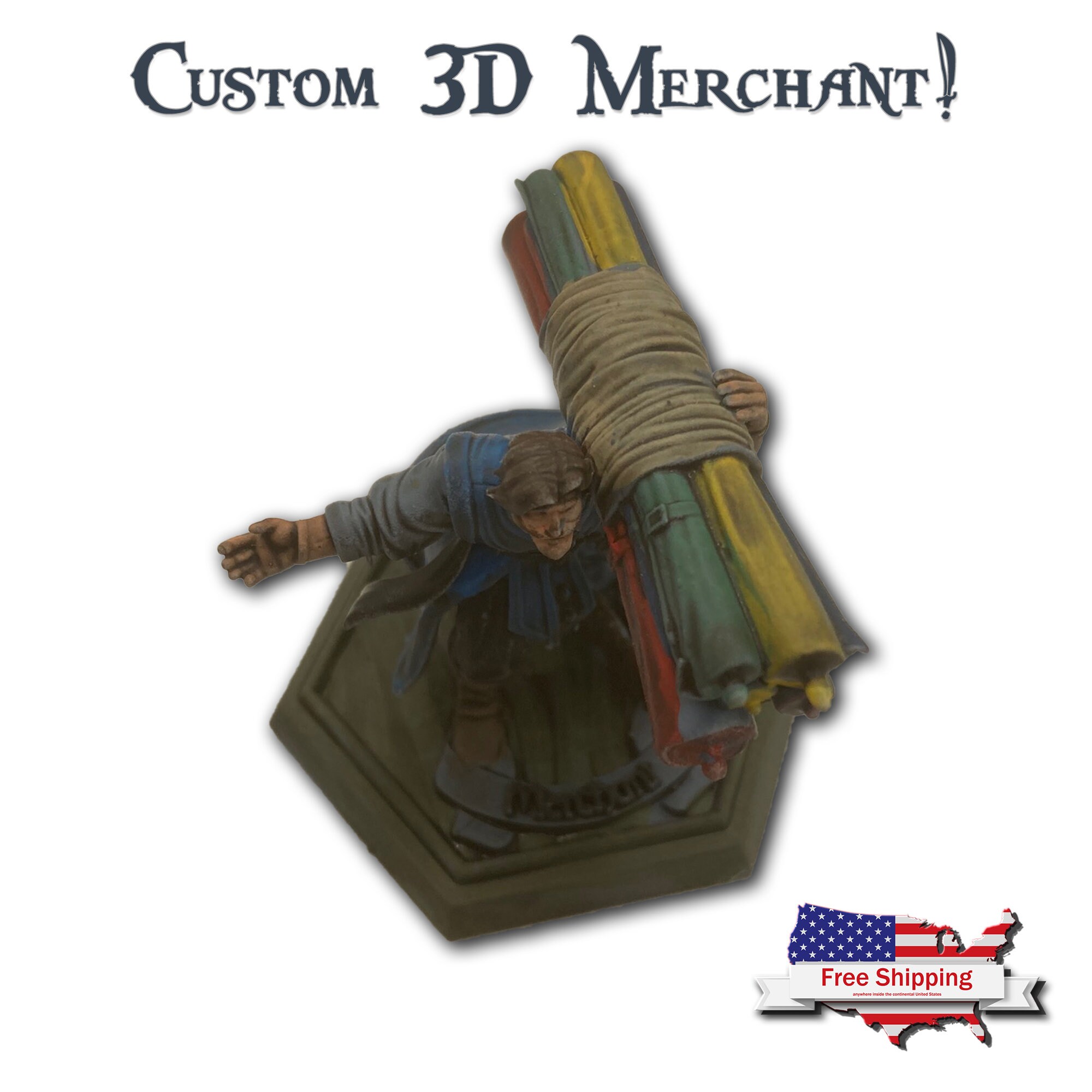RPG Merchant Merchant Miniature Game Pieces 3D Printed | Etsy