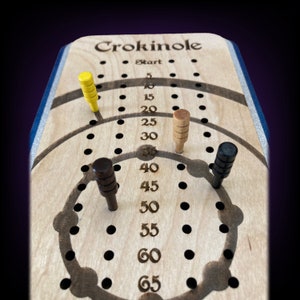 4 Player Crokinole Score Board Games Crokinole Shuffle Board Gifts for ...