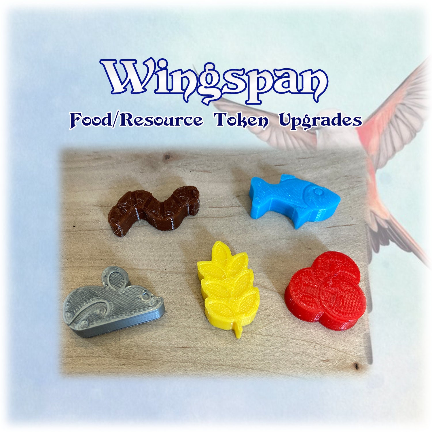 Food Tokens 3D Printed Game Pieces Upgrade for Wingspan - Etsy
