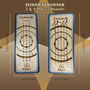 4 Player Crokinole Score Board ~ Games ~ Crokinole ~ Shuffle Board ...
