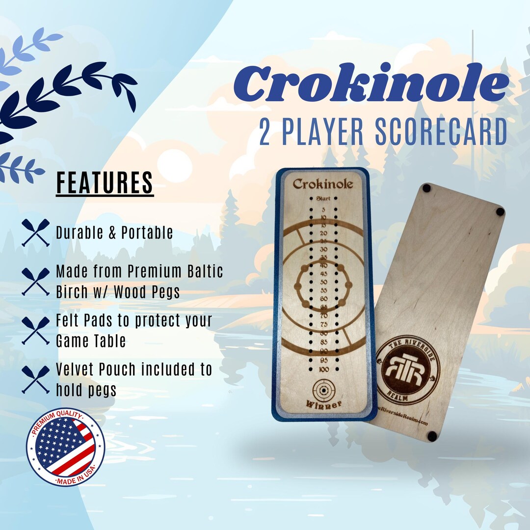 2 Player Crokinole Score Board ~ Games ~ Crokinole ~ Shuffle Board ...