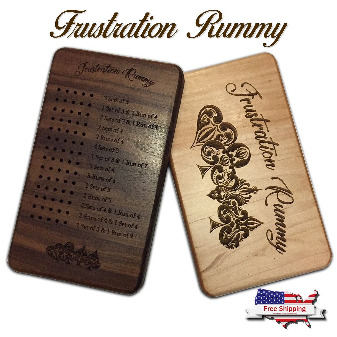 Premium Frustration Rummy Board Card Games Rummy Game - Etsy.de