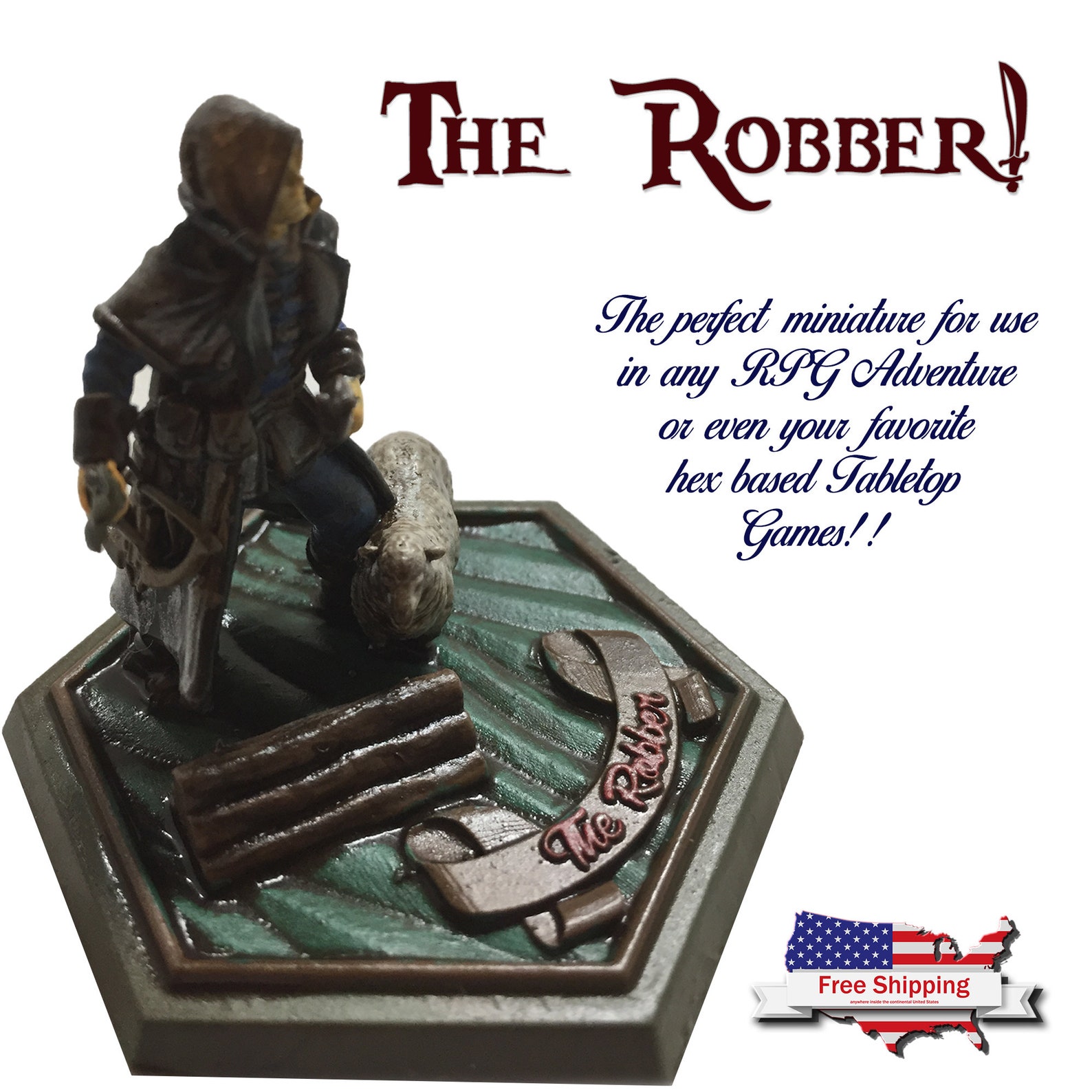 RPG Robber Robber Miniature Game Pieces 3D Printed | Etsy