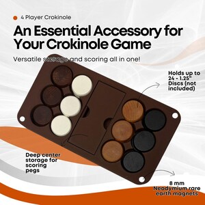 Deluxe 4 Player Crokinole Set (with or Without Discs)... - Etsy