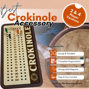 Deluxe 4 Player Crokinole Set (with or Without Discs)... - Etsy