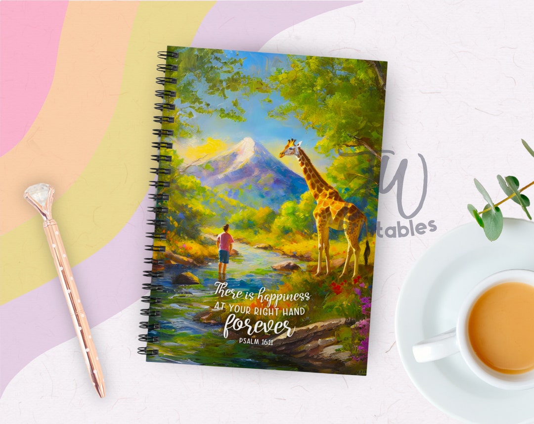 Lined Spiral Notebook Paradise Jw Study Letter Writing JW Baptism Gifts ...