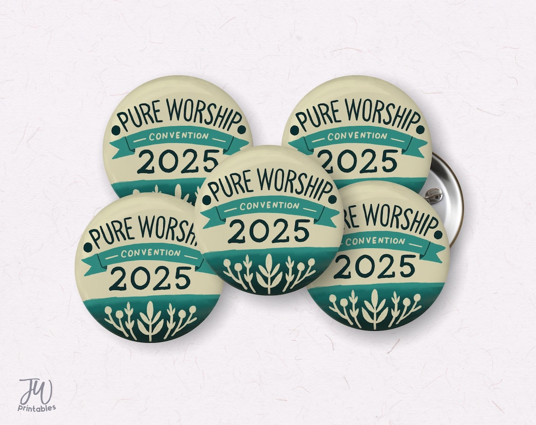 2025 JW Convention Button Pins – Set of 5 (1-inch) | Encouraging JW ...