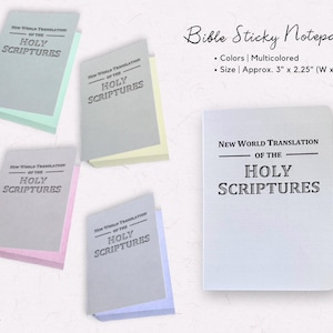 JW NWT Bible Sticky Notepads | JW Gifts | Notebook | Memo Pad | Sticky ...