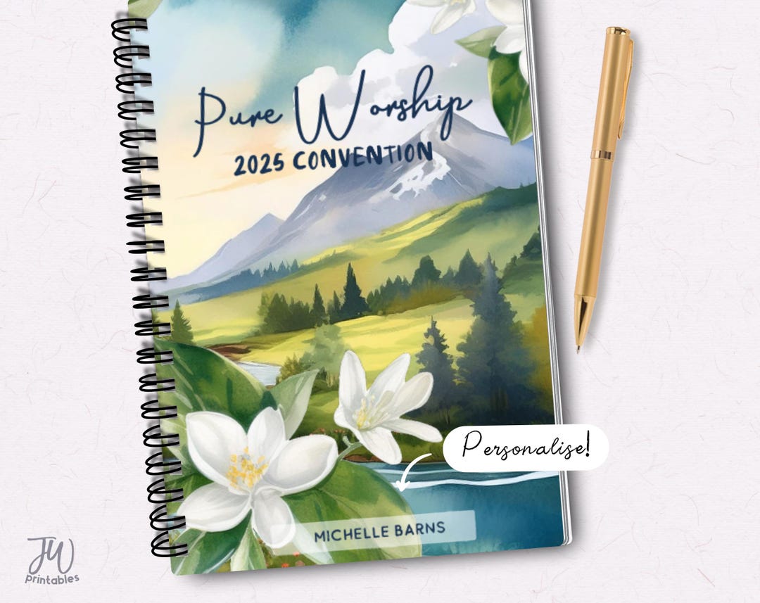 2025 JW Convention Notebook – Pure Worship | Note-taking Convention ...