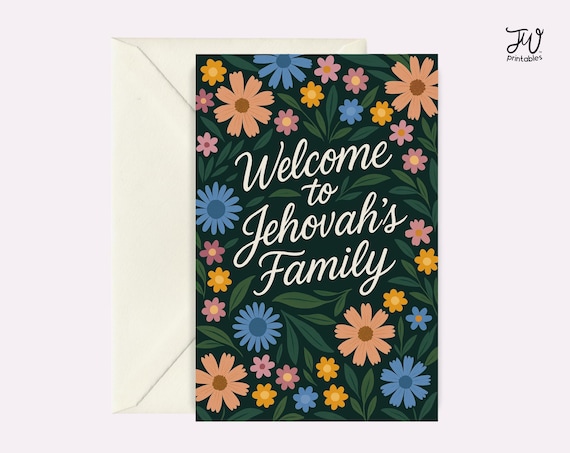 JW Greeting Card - Welcome To The New Service Year - JW Printables