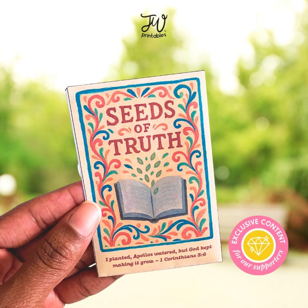 JW Seeds of Truth Packet - JW Printable Pioneer Gift Envelope - JW ...