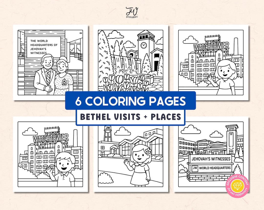 JW Kids Coloring Pages, JW Coloring Book, Printable JW Activity Pages ...