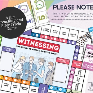 Witnessing Board Game | JW Game | Jw Kids | Jehovah's Witnesses | JW ...