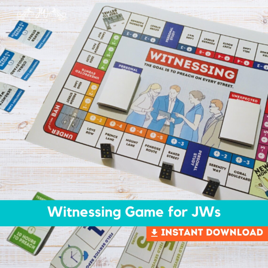 Witnessing Board Game JW Game Jw Kids Jehovah's - Etsy
