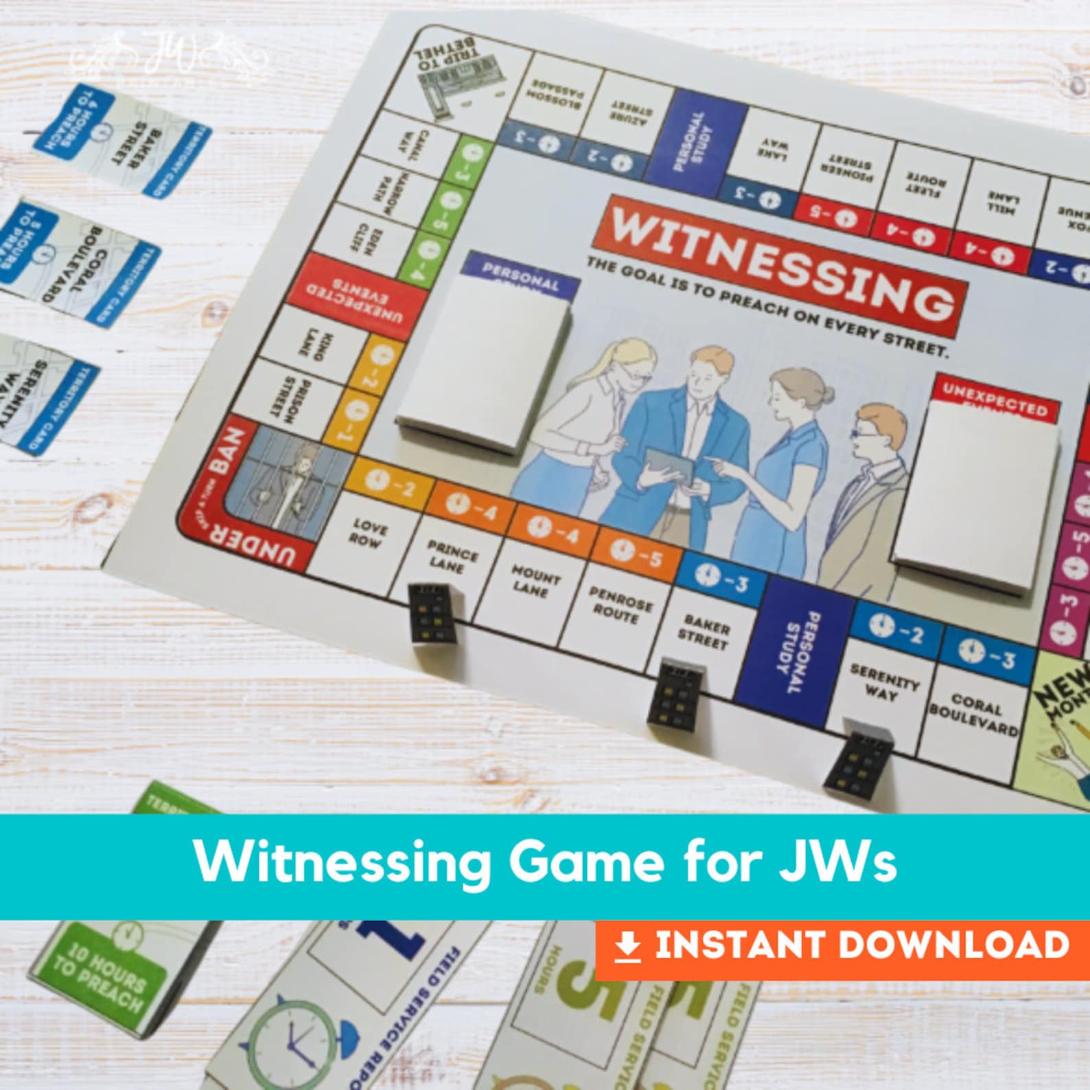 Witnessing Board Game JW Game Jw Kids Jehovah's - Etsy