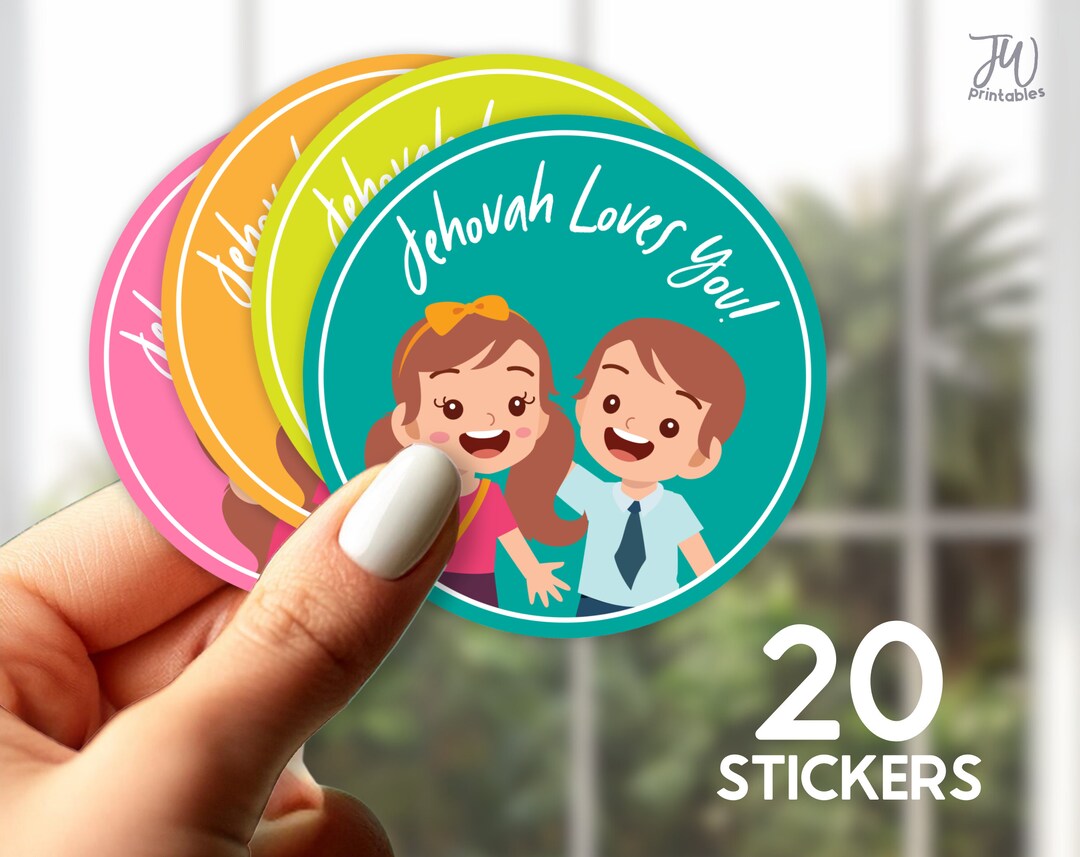 JW 2 Inch Stickers Labels - for Baptism Gifts, Pioneer Gifts, and ...
