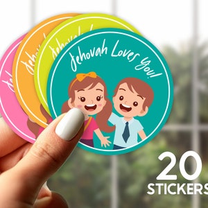 JW 2 Inch Stickers Labels - for Baptism Gifts, Pioneer Gifts, and ...