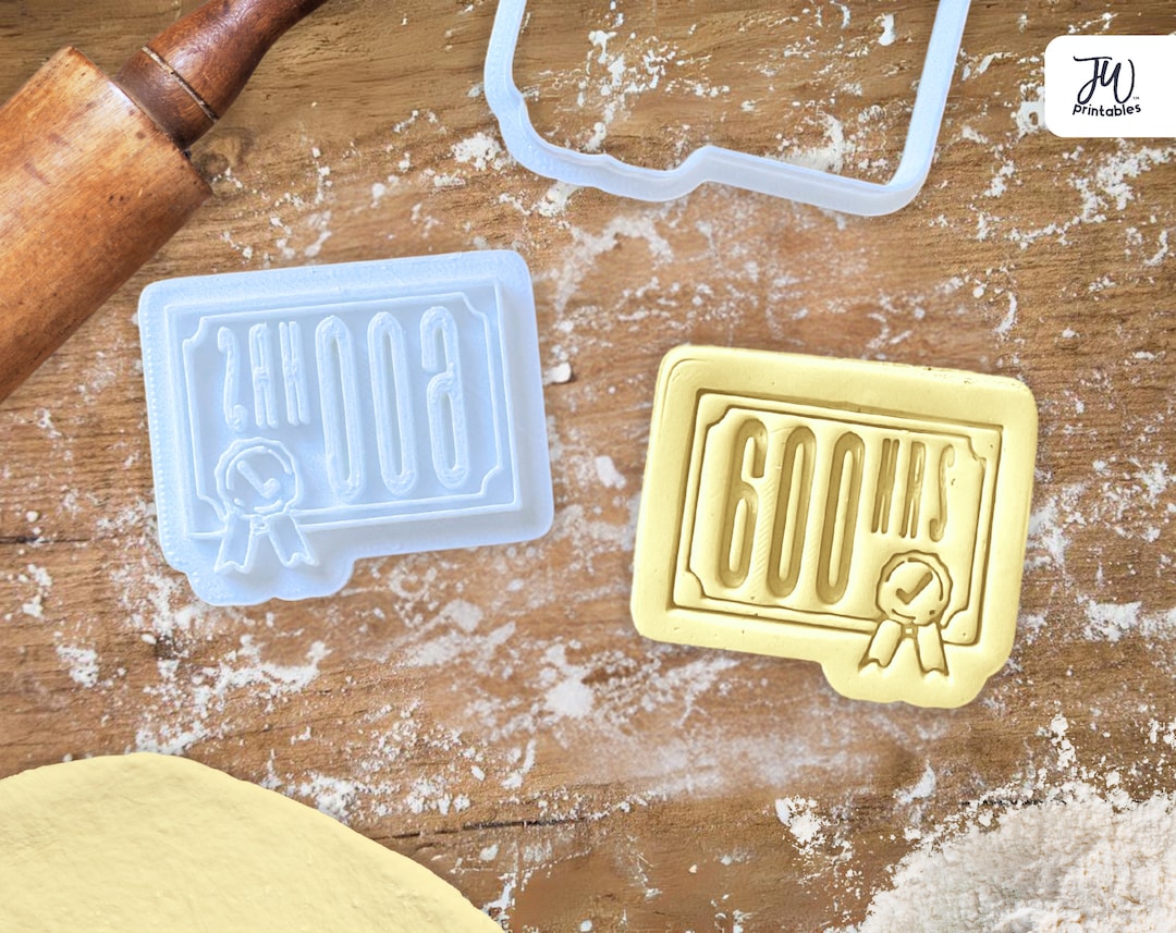 600 Hours Pioneer Award JW Cookie Cutter, Stamp & Embosser for Cookies ...