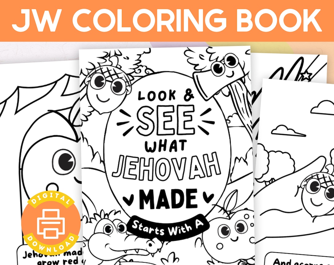 JW Kids Coloring Pages | Kids Coloring Book | Kids Alphabet | Meeting ...
