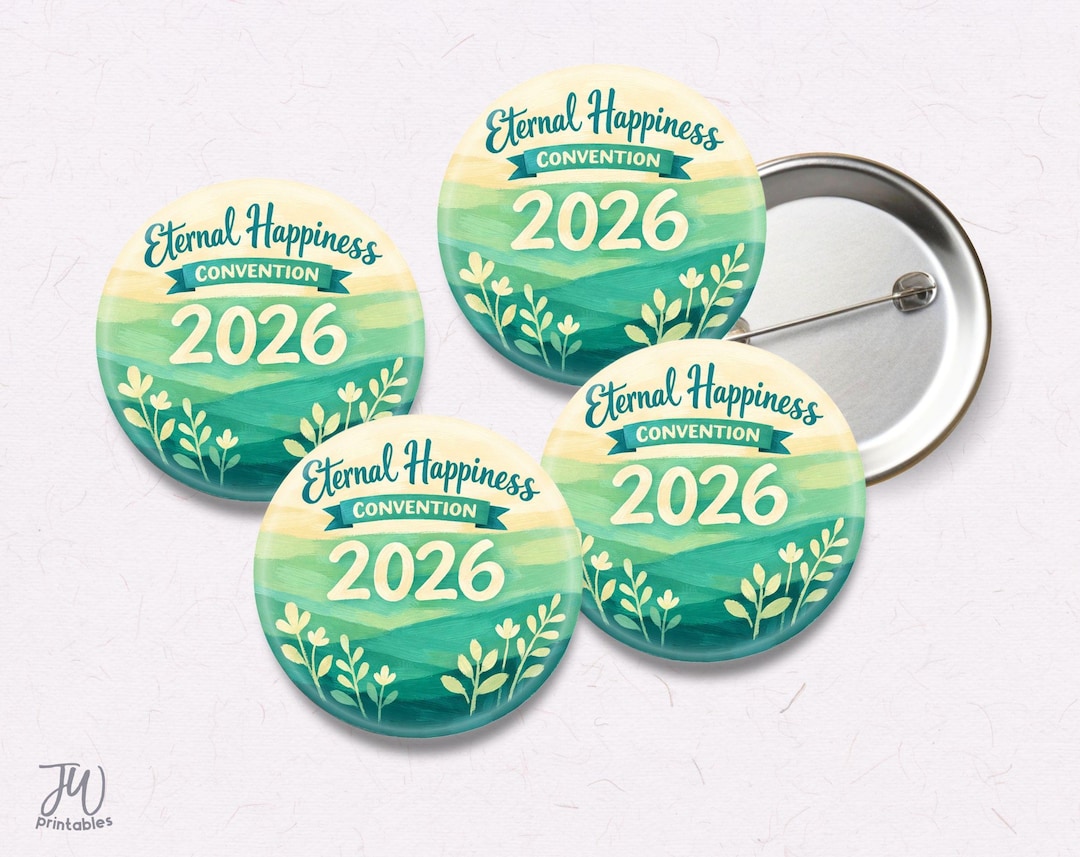 2026 JW Convention Button Pins – Set of 5 (1-inch) | Encouraging JW ...