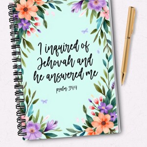 JW Notebook for Bible Study & Meeting Notes | Jw Journal | Jw Gifts for ...