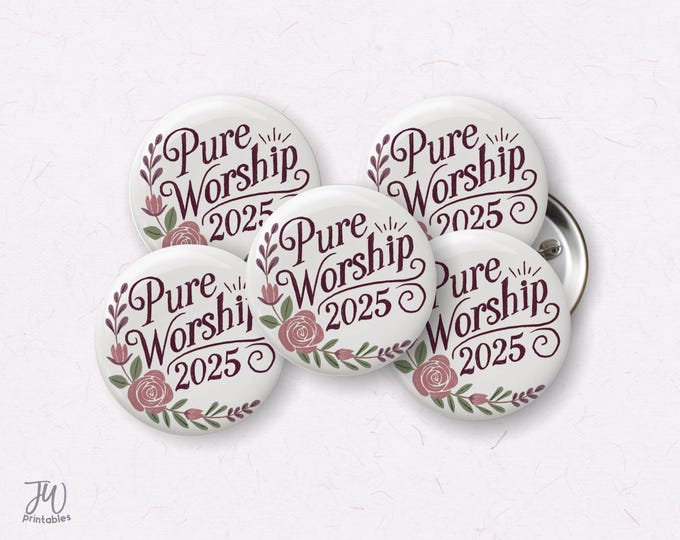 2025 JW Convention Button Pins – Set of 5 (1-inch) | Encouraging JW ...