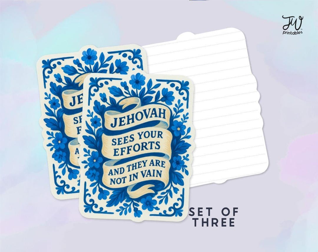 JW Cards | Mini Card for Bible Students, Pioneers, Baptism Gifts, Thank ...