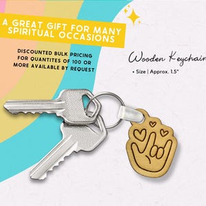 JW Keychains - Wooden Design for Favors or JW Gifts, Wooden Keychain ...