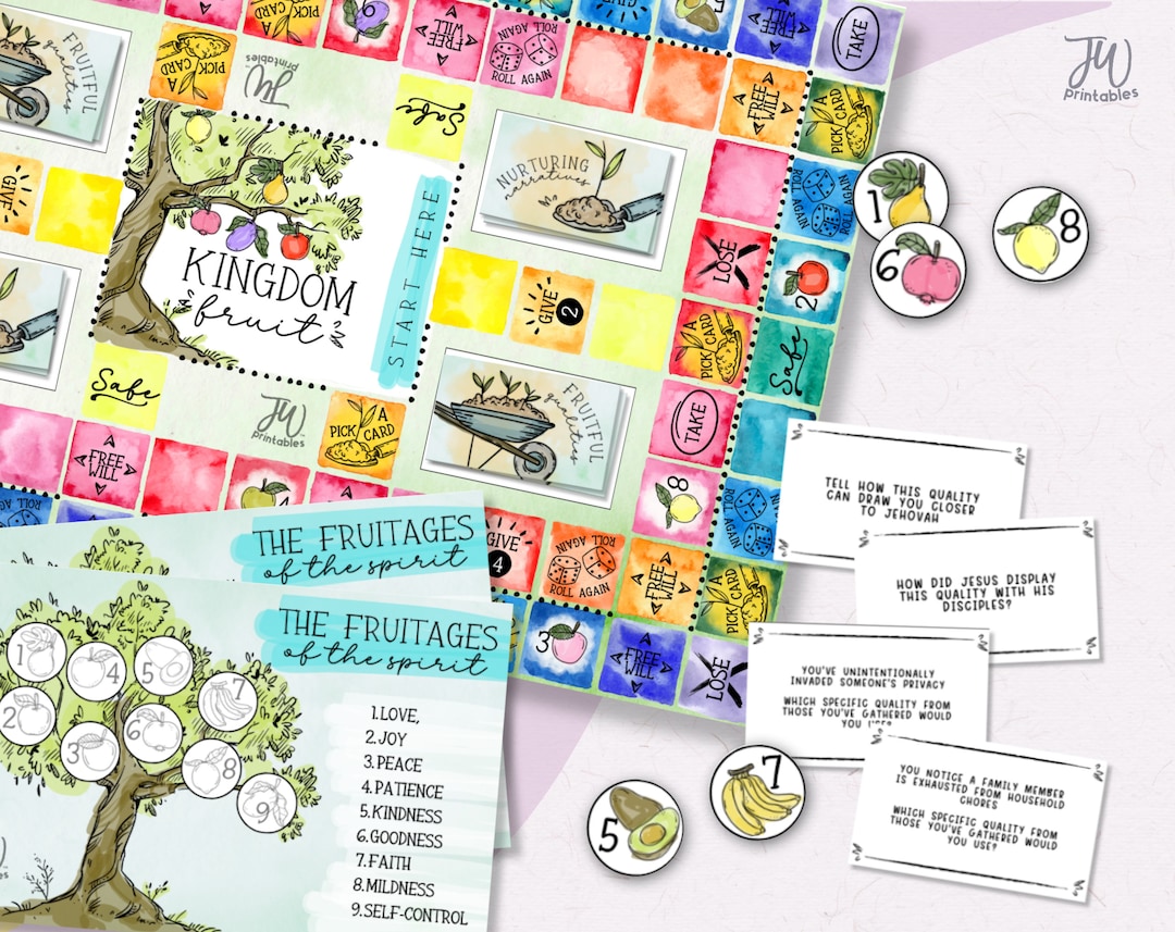 Kingdom Fruit Board Game | JW Game | Jw Kids | Jehovah's Witnesses | JW ...