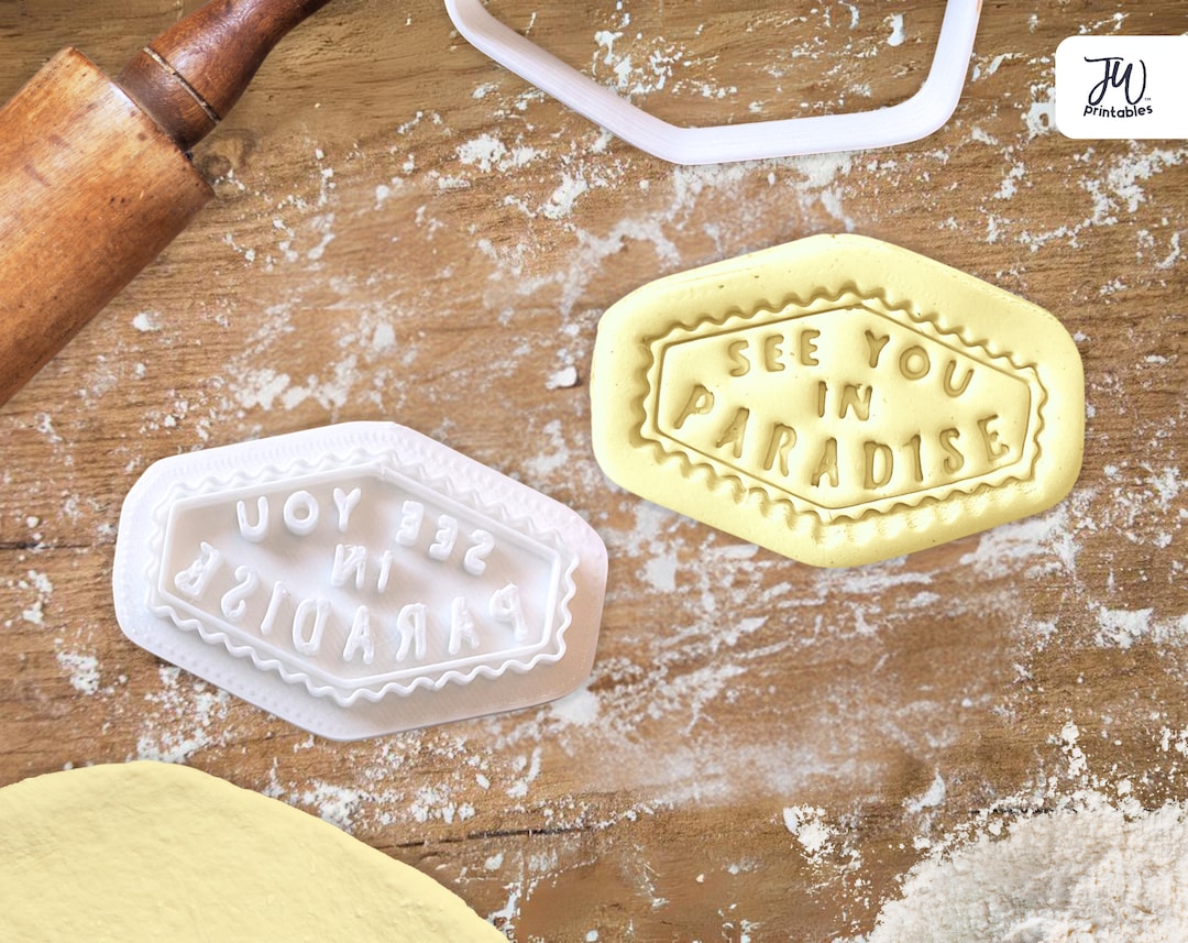 See You in Paradise JW Cookie Cutter, Stamp & Embosser for Sugar ...