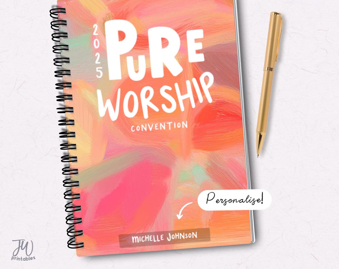 2025 JW Convention Notebook Pure Worship Note-taking Convention Journal ...