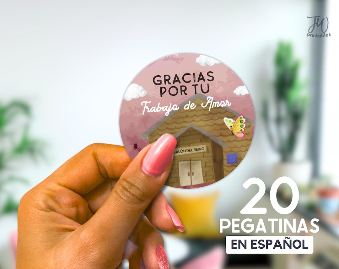 Pegatinas JW De 2 Pulgadas - Spanish Stickers - for Baptism, Pioneer ...