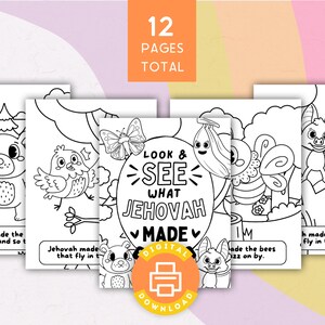 JW Kids Coloring Pages | Kids Coloring Book | Kids Alphabet | Meeting ...