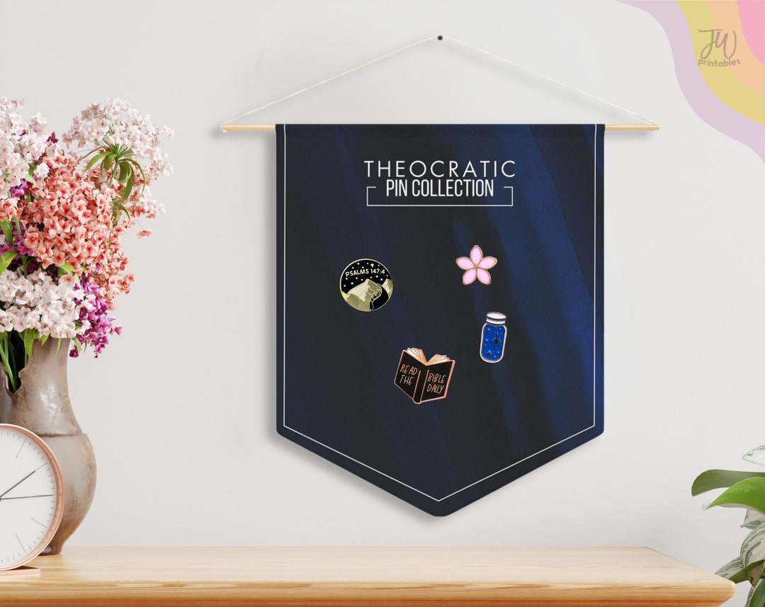 JW Pin Pennant Display Banner, Brothers Blue | Pin Collection Holder ...