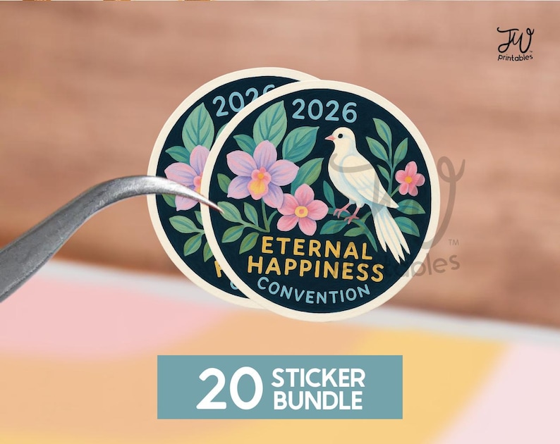 2026 Eternal Happiness Stickers, Labels for Pioneer Gifts, Convention ...