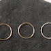 Triple Nose Ring, Rose Gold Nose Ring Hoop, SET OF 3 Hoops, 24g Nose ...