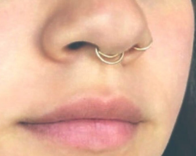 Moon Phase Septum, Witchy Septum, Moon Body Jewelry, Boho Nose Ring ...